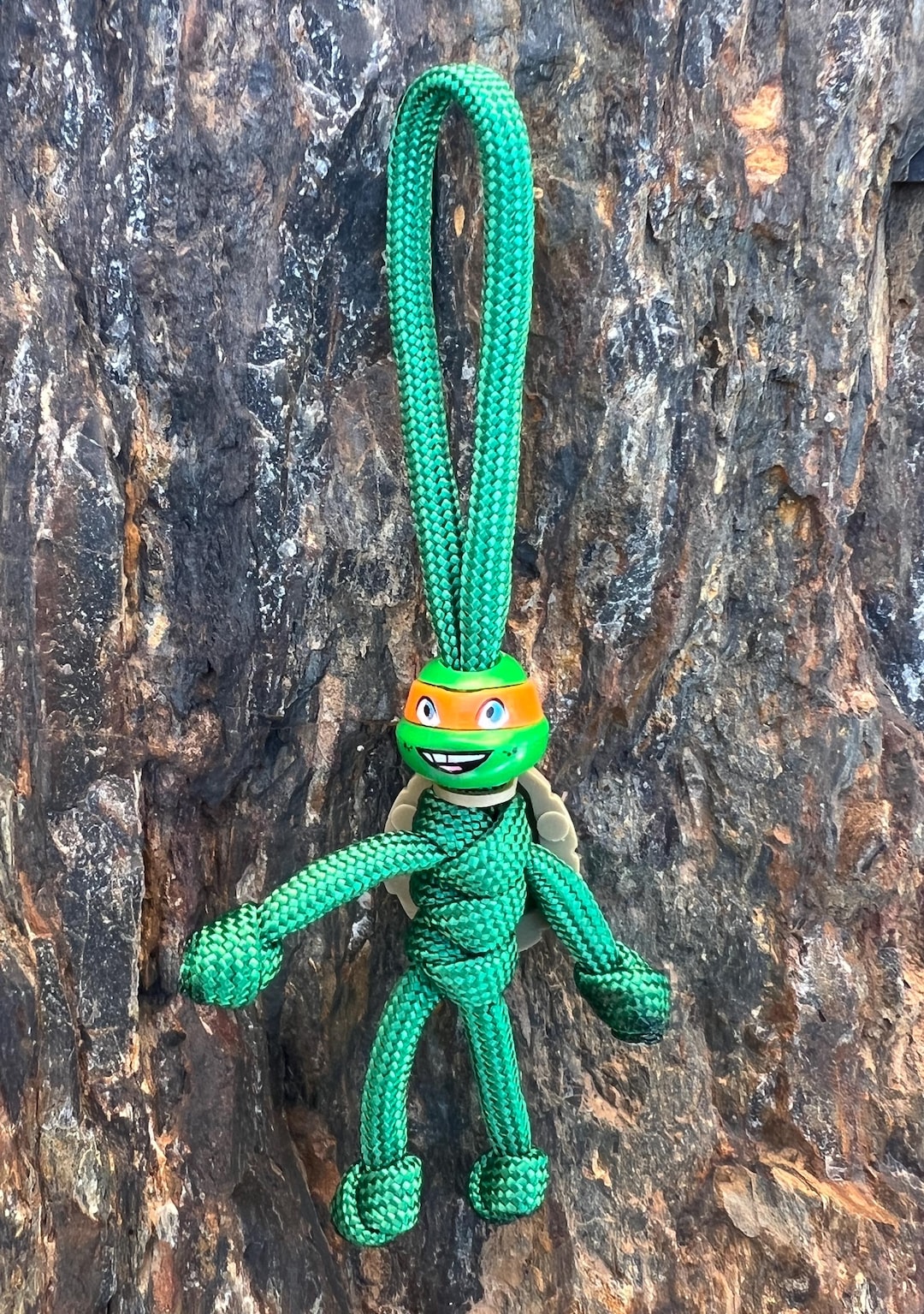 Michelangelo Mutant Ninja Turtles Paracord Keychain, Everyday Carry ...