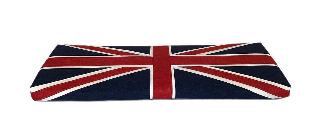 The Traditional Union Jack Bench Seat Cushion - Etsy