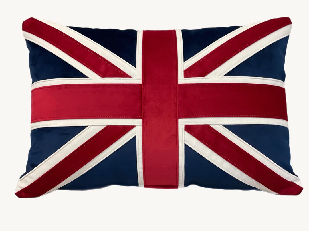 Handmade Union Jack Velvet Cushion - British Flag Pillow - Etsy