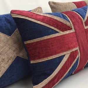 A Collection of Vintage Union Cushions. Union Jack George | Etsy