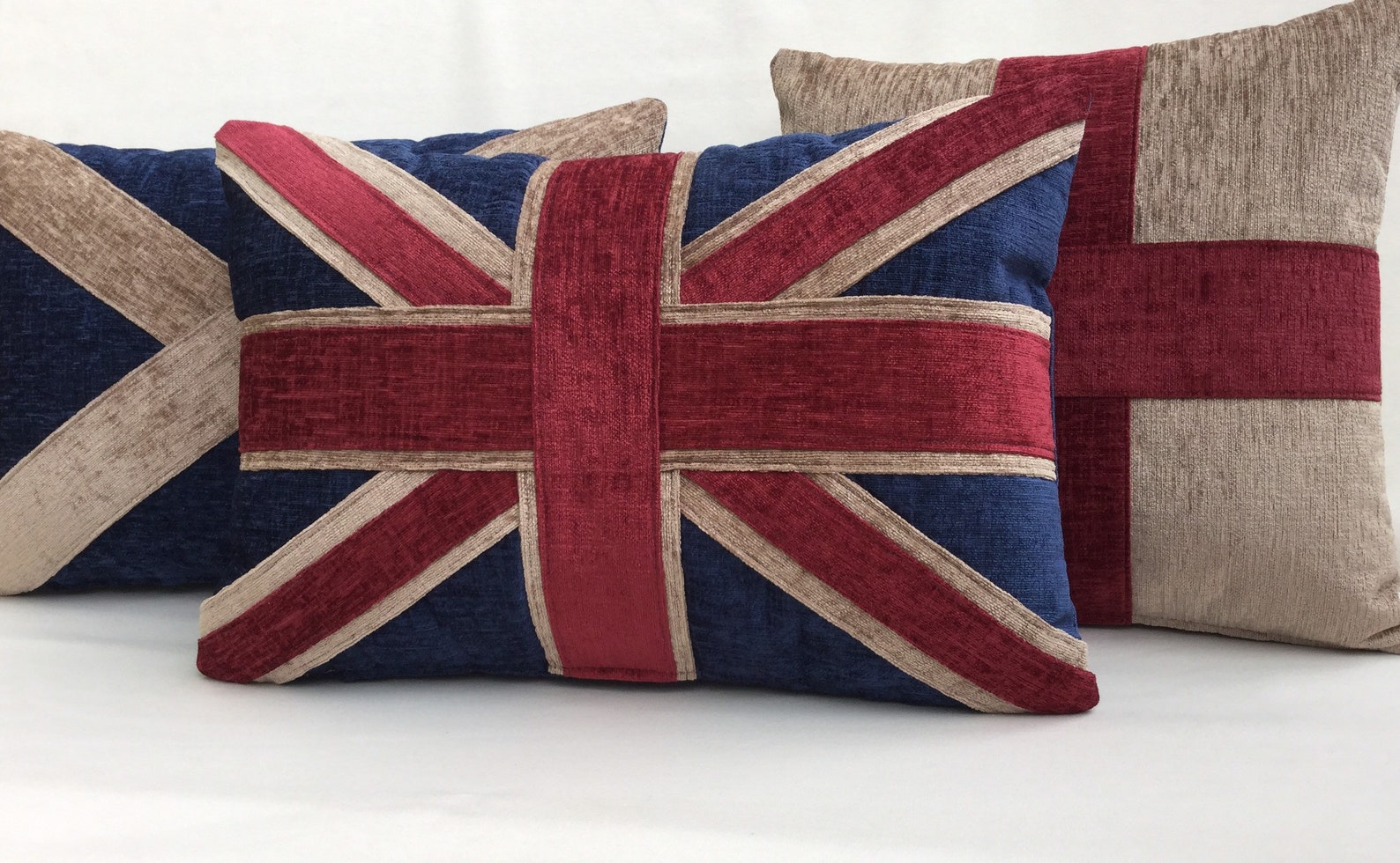 A Collection of Vintage Union Cushions. Union Jack George | Etsy