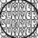 Retro Summer Coloring Page Schools Out Activity Bundle Pack 6 Pages ...