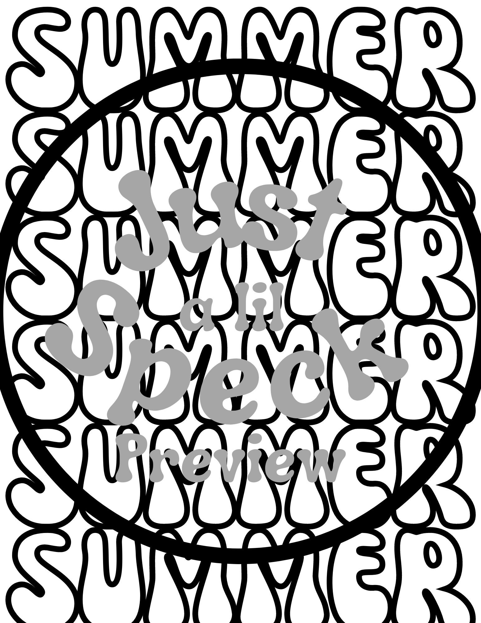 Retro Summer Coloring Page Schools Out Activity Bundle Pack 6 Pages ...