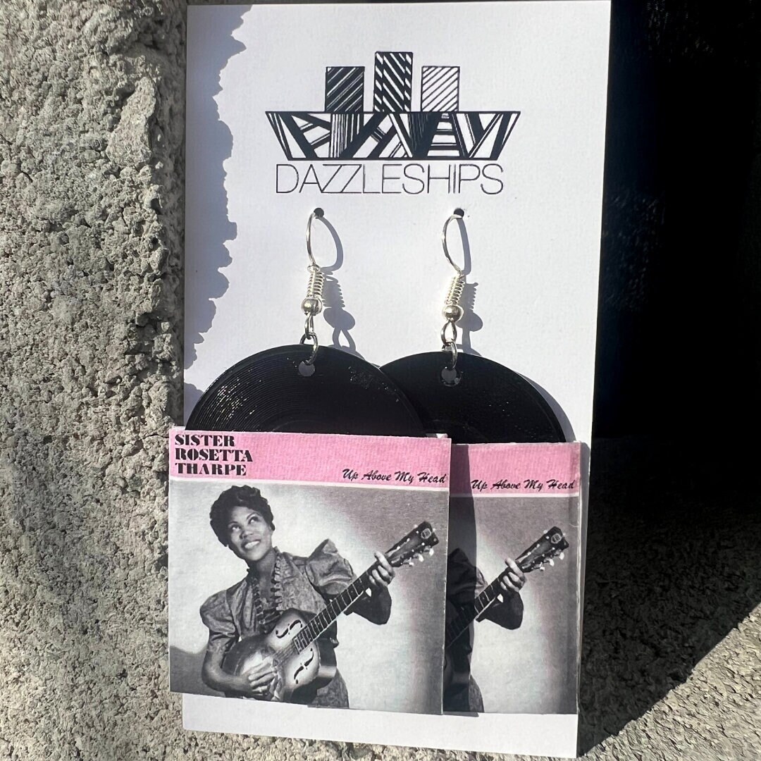 Sister Rosetta Tharpe up Above My Head Album Earrings - Etsy