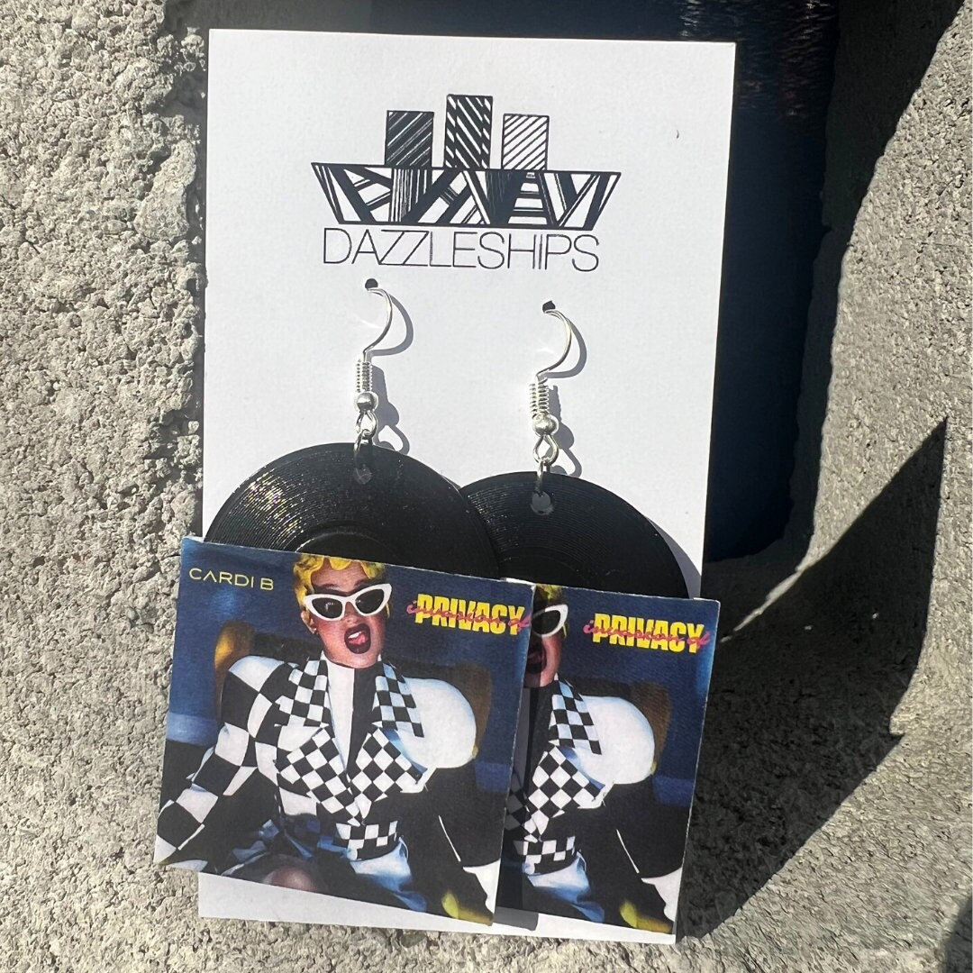 Cardi B Invasion of Privacy Album Earrings - Etsy