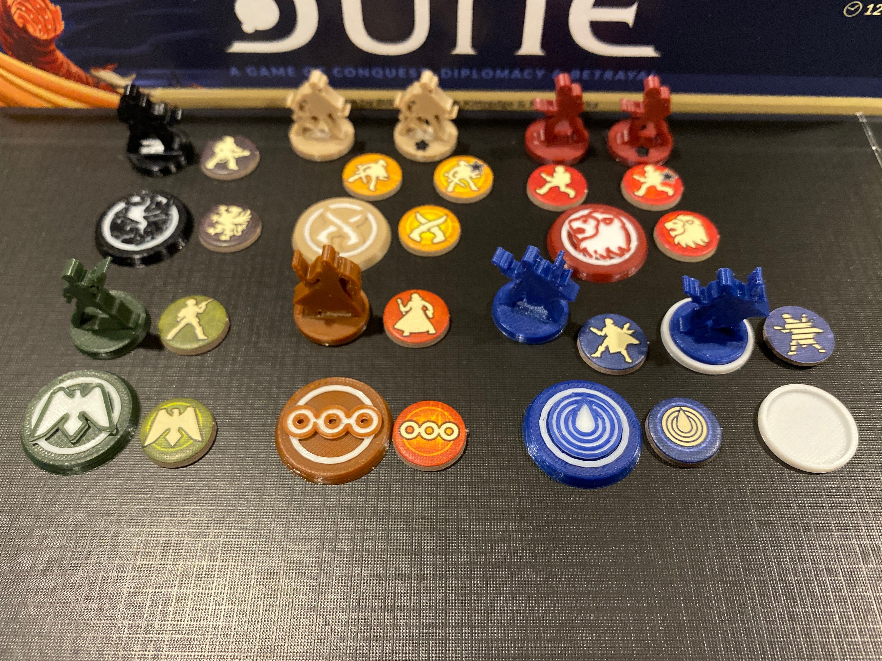 Dune Player Tokens 136 tokens | Etsy