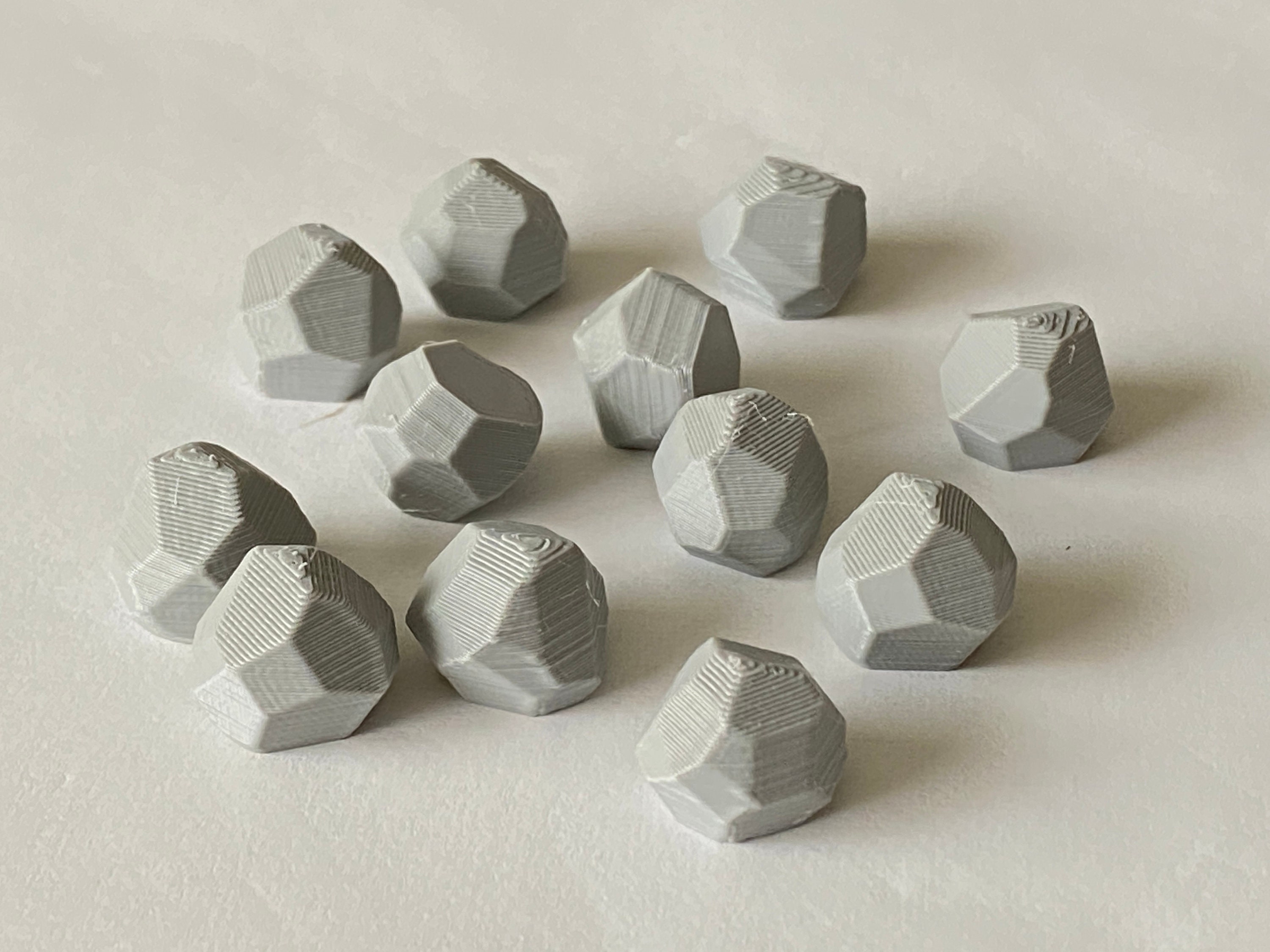 Stone Tokens set of 12 - Etsy
