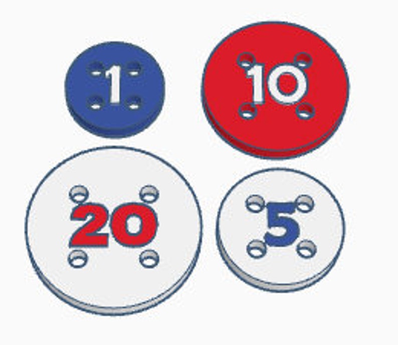 Patchwork Board Game Coins 50 Tokens - Etsy