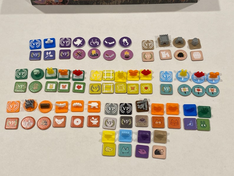 Root Game Tokens over 150 tokens | Etsy