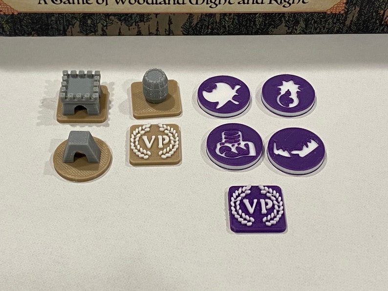 Root Game Tokens over 150 tokens | Etsy