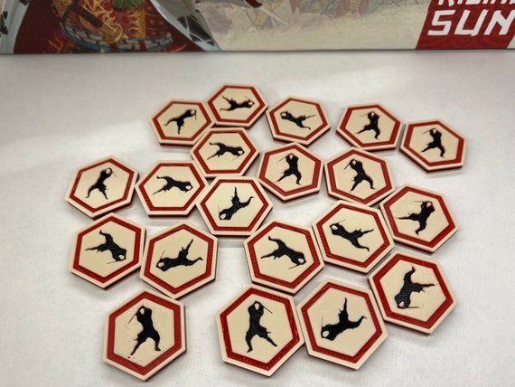 RISING SUN CMON Board Game Ronin Tokens Games & Puzzles Toys & Games ...