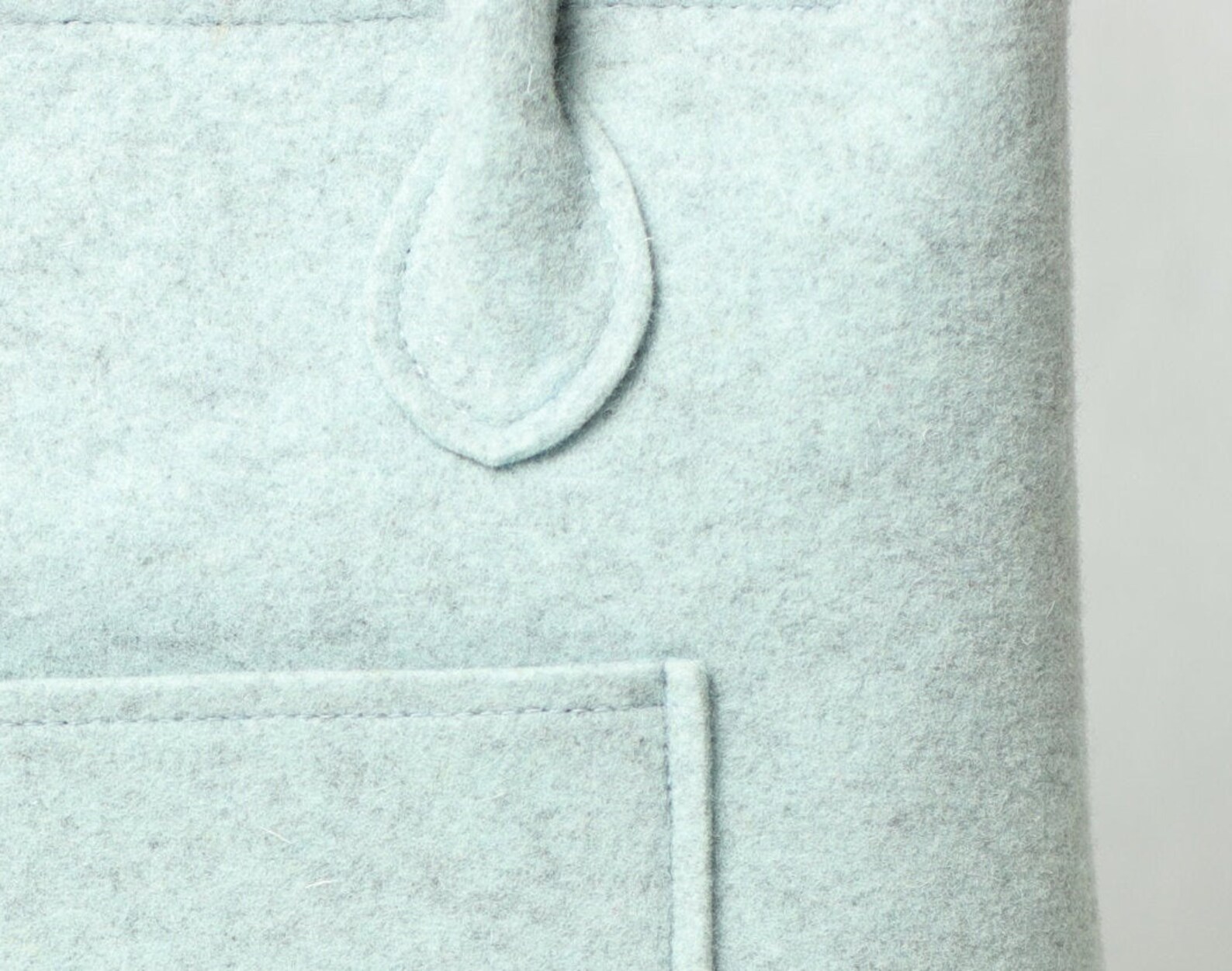 Casual Shoulder Felt Bag Light Blue Bag Woman Laptop Bag - Etsy