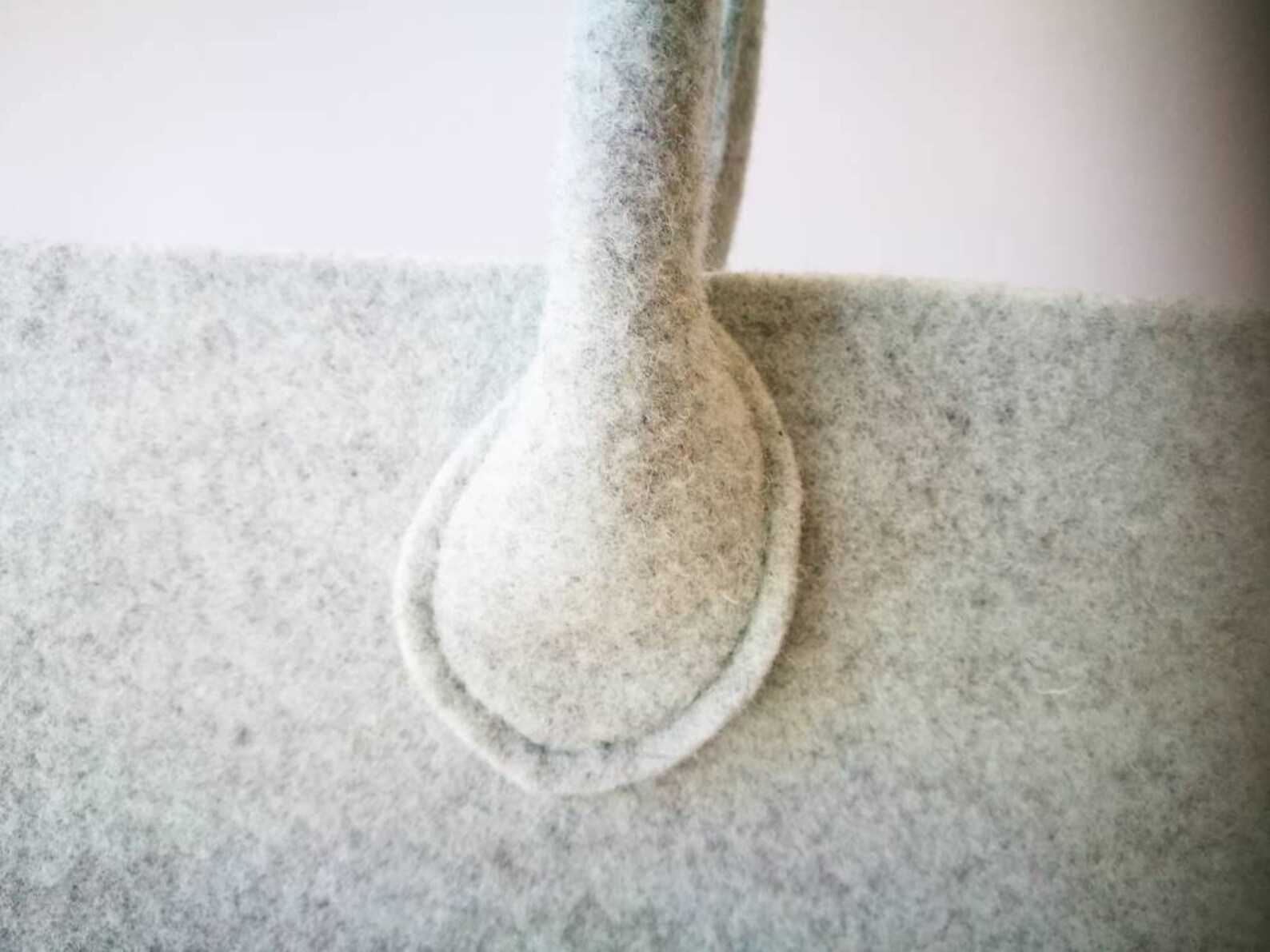 Elegant Casual Light Blue Bag, Felt Bag, Wool Bag, Hand Bag, Italian ...