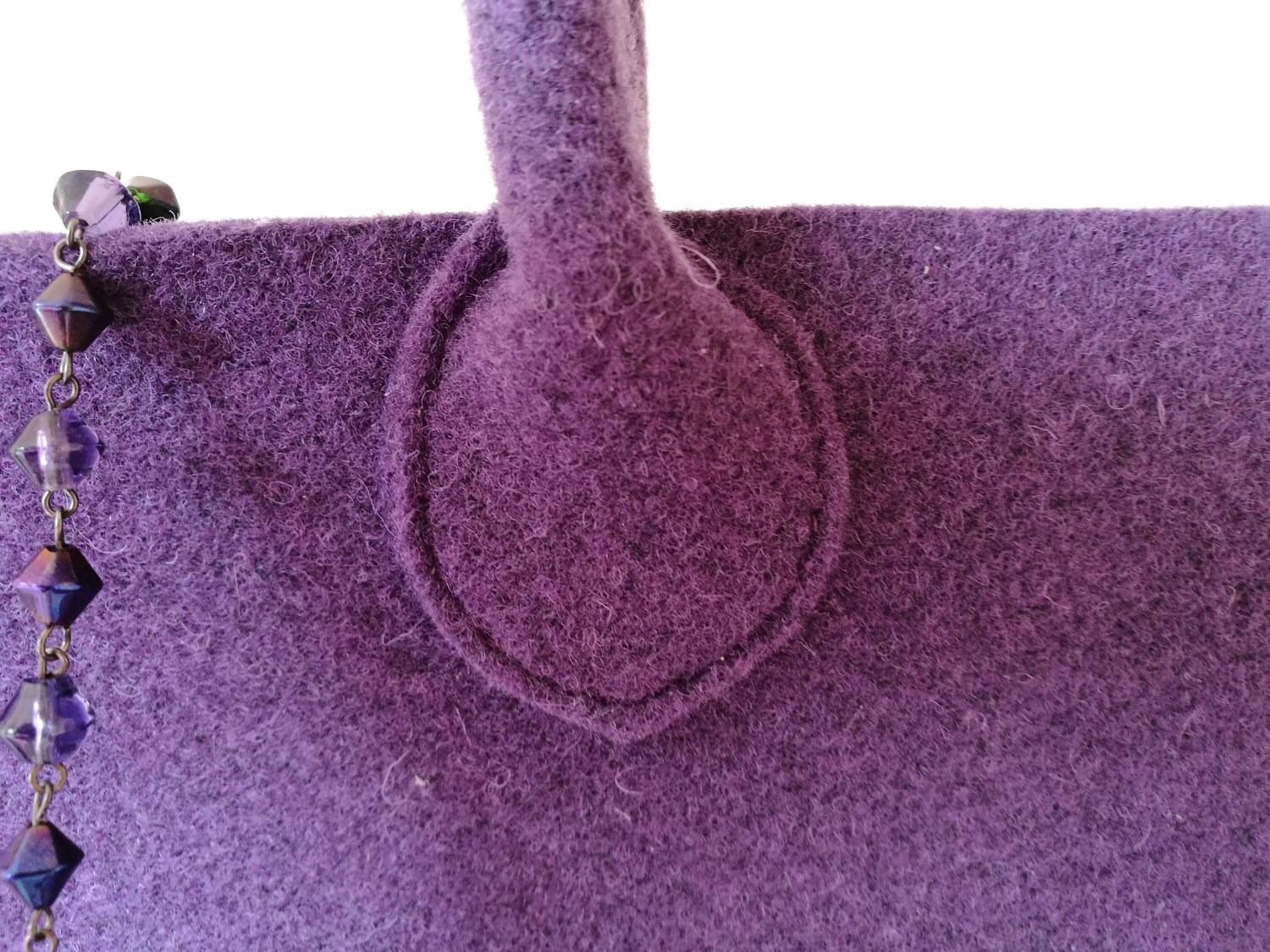 Casual Elegant Violet Bag Felt Bag Wool Bag Hand Bag - Etsy