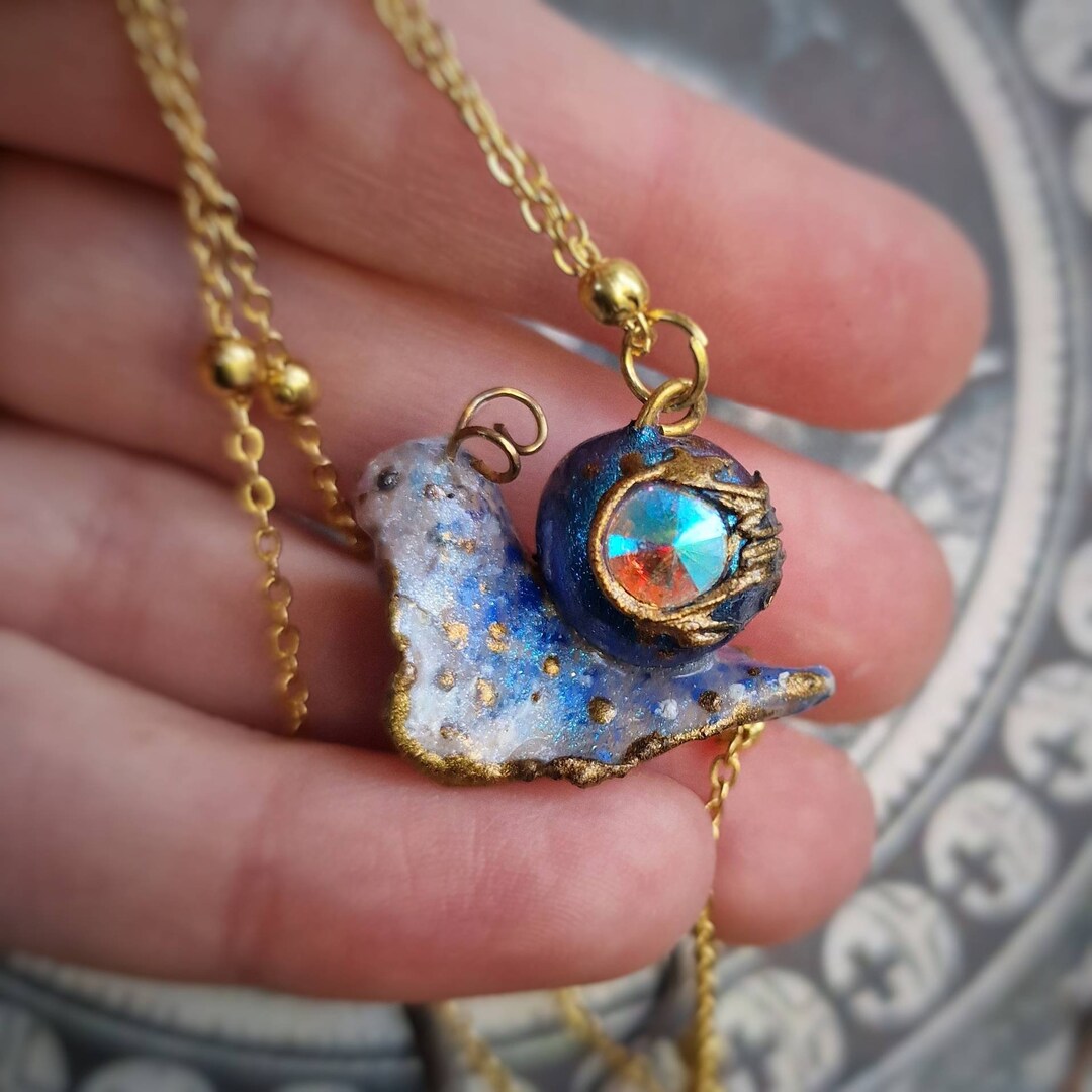 One of a Kind Blue Critter Snail - Etsy