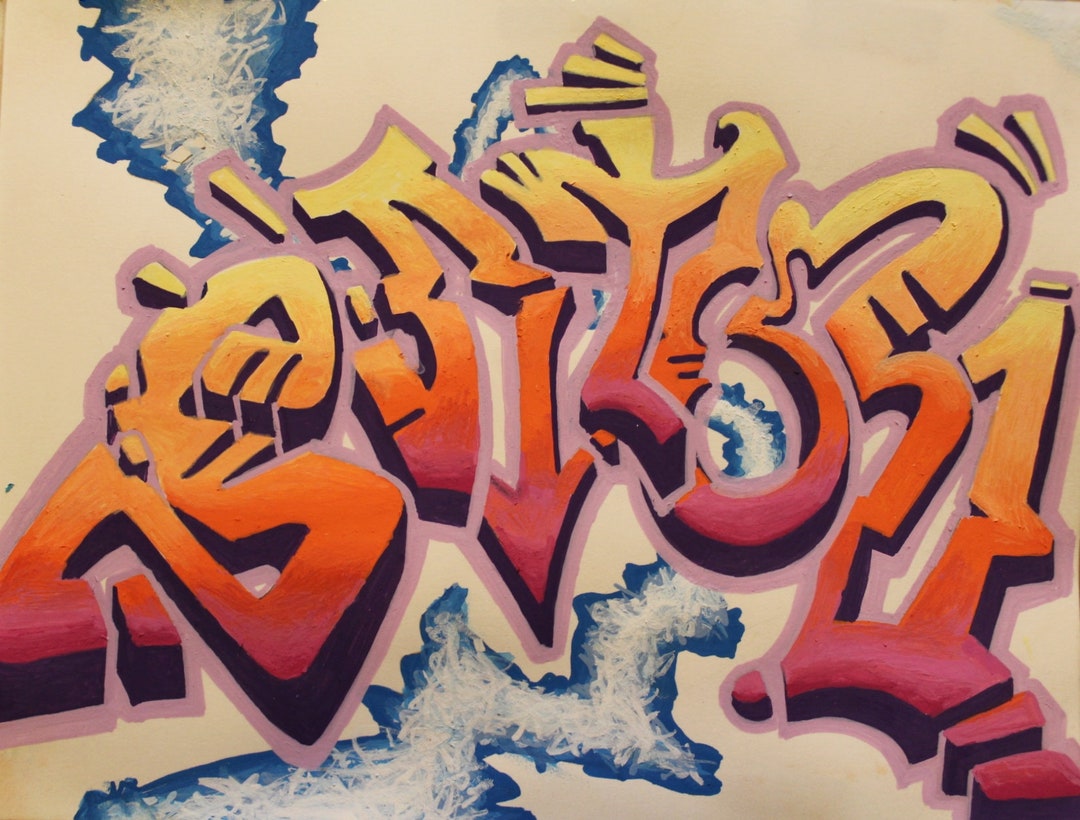 California Sunset SATOR1 Framed Letter Study/graffiti Drawing - Etsy