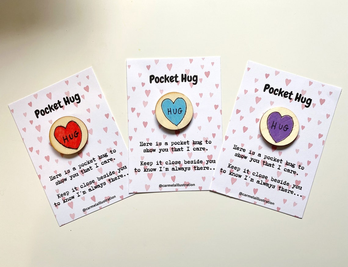 Pocket Hug Purple Heart, Sending Hugs, Thinking of You Gift, Friendship ...
