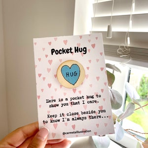 Pocket Hug Heart, Sending Hugs, Thinking of You Gift, Friendship, Small ...