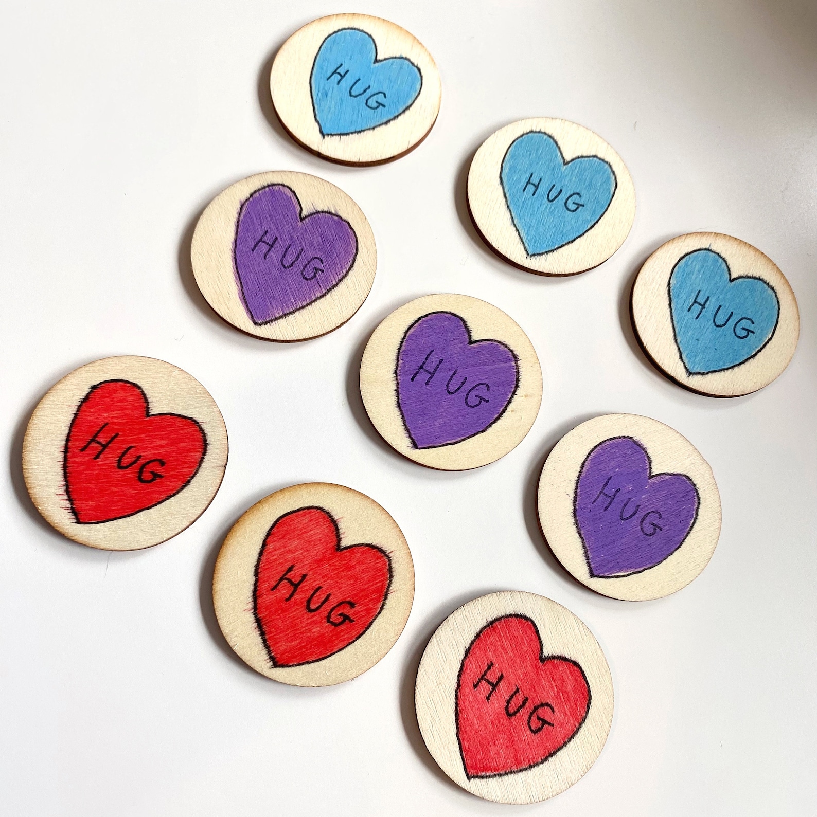 Pocket Hug Blue Heart, Sending Hugs, Thinking of You Gift, Friendship ...