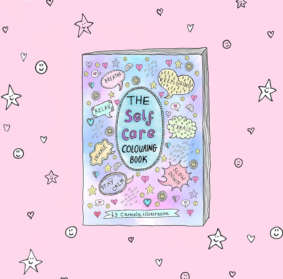 Self Care Colouring Book, Self Love Affirmations, Adult Colouring ...