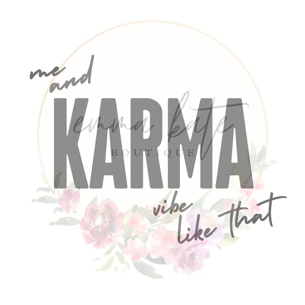 Karma Svg - Etsy