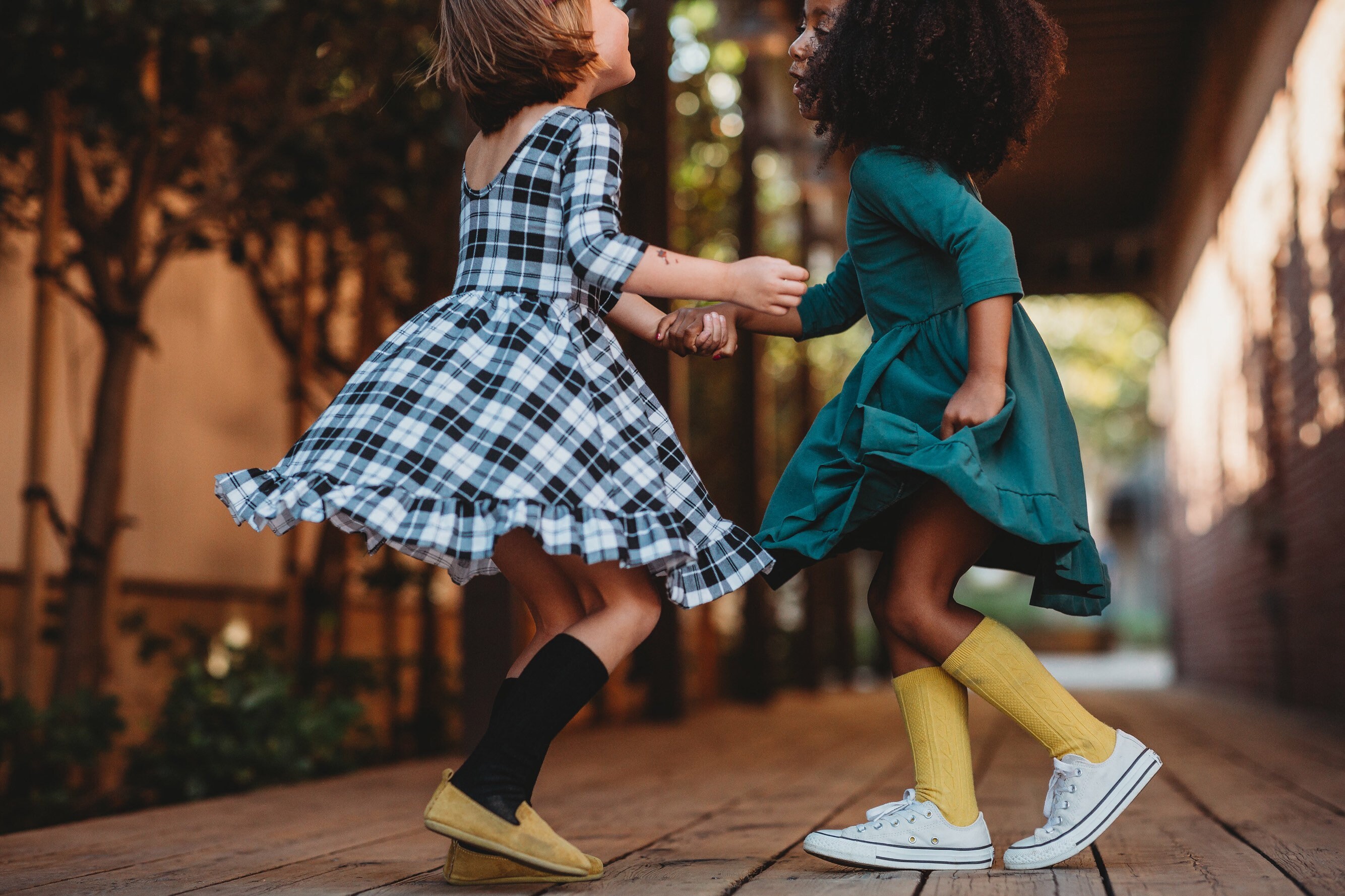 CLEARANCE Baby Toddler Girl B/W Tartan Plaid Ruffled Twirl | Etsy