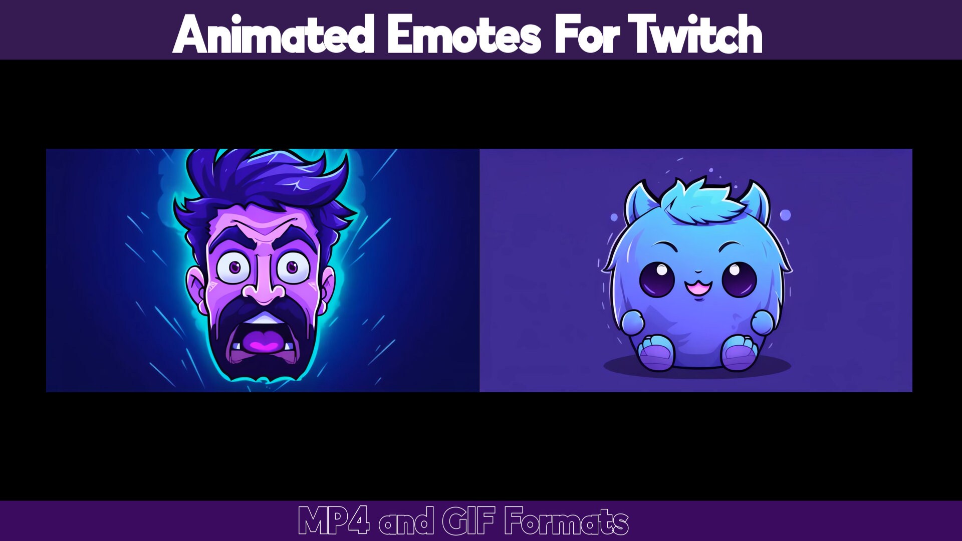 Animated Twitch Emote Set Man and Cute Little Head Emotes - Etsy
