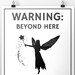 Fairies Warning Sign~beyond Here There Be Fairies Canvas~renaissance ...