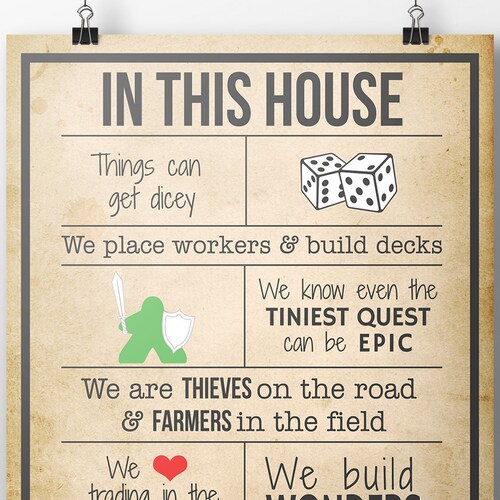 Personalized Family Game Room Sign Board Game Geek Gift - Etsy