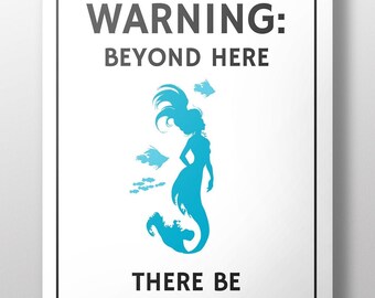 Mermaid Lover Gift Mermaid Parking Sign Mermaid Decor - Etsy