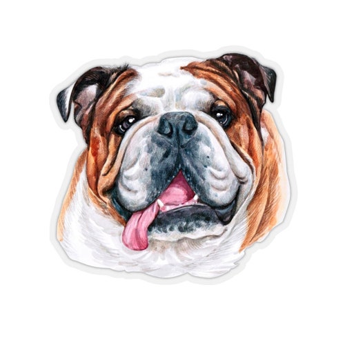 English Bulldog Vinyl Decal Pet Sticker Dog Sticker - Etsy