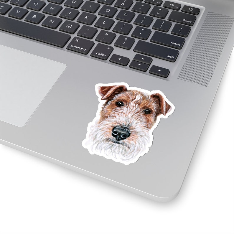 Wire Fox Terrier Sticker~hand Drawn Dogs Kiss-cut Decal~pretty Pet ...