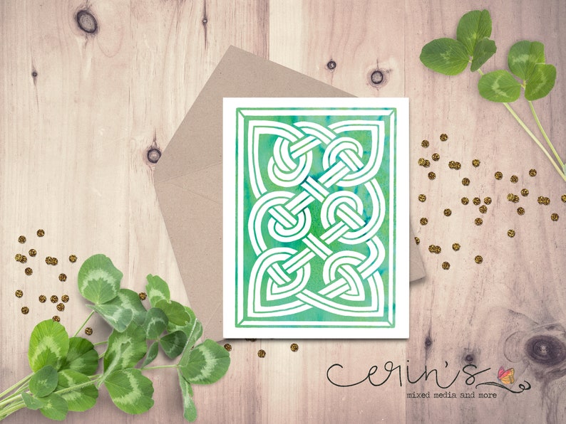 Celtic Note Card Setblank Greeting Card Setceltic Watercolor - Etsy