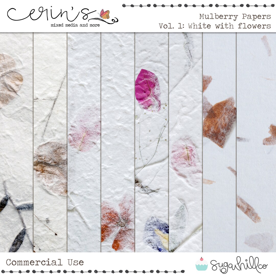 Mulberry Papers Vol.1~commercial Use Digital Texture Overlay~digital ...