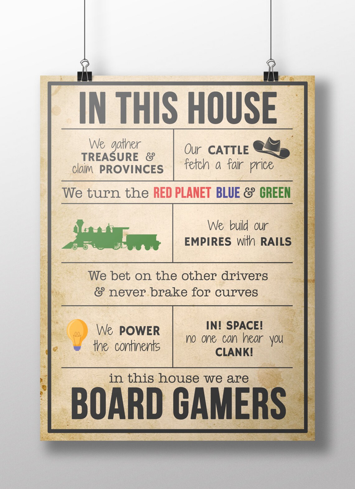 Custom Vintage Style Board Game Wall Artpersonalized Table | Etsy