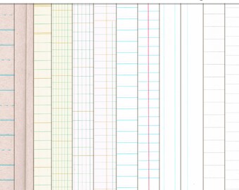 Lined Ledger Paper - Etsy