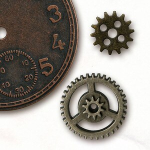Digital Charms~vintage Charms~commercial Use Elements~time Charms~gears ...