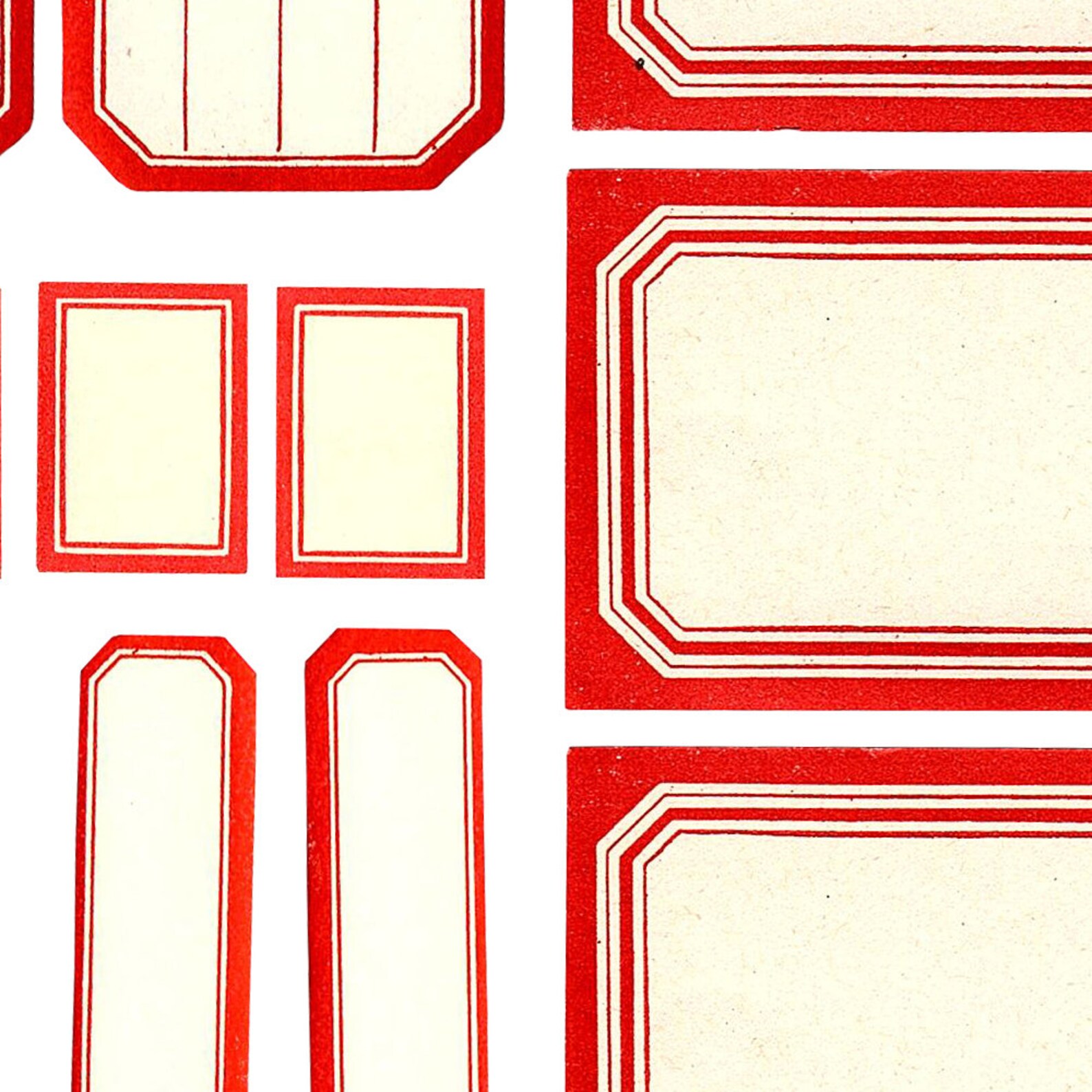 Assorted Vintage Red Labels Collage Sheet Printablejunk - Etsy