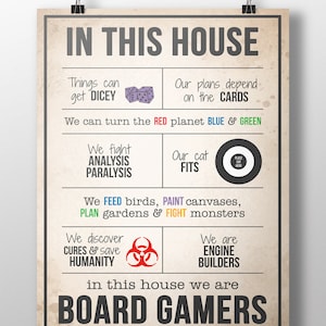 Printable Custom Parchment Style Board Game Wall Art~personalized Table ...