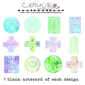 Blank Celtic Card~celtic Knot Card~watercolor Celtic Card~knotwork ...