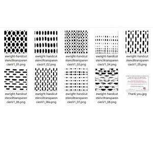 Hand-cut Stencil Overlays Vol.1~commercial Use Digital Textures~high ...