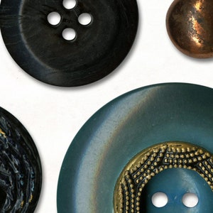 Digital Buttons~vintage Buttons~commercial Use Elements~realistic ...
