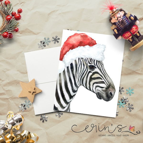 Zebra Christmas - Etsy