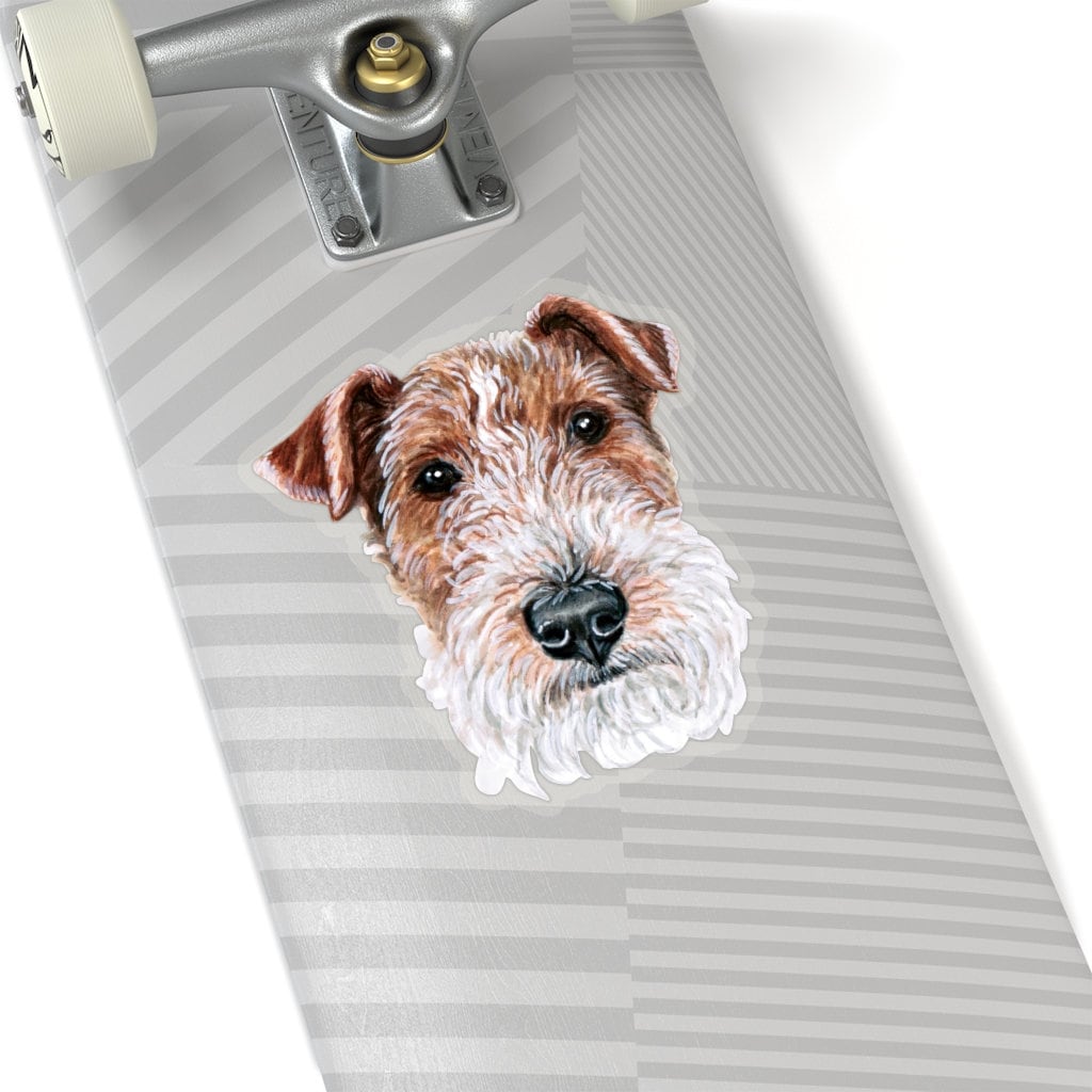 Wire Fox Terrier Sticker~hand Drawn Dogs Kiss-cut Decal~pretty Pet ...