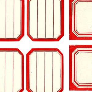 Assorted Vintage Red Labels Collage Sheet Printable~junk Journal ...
