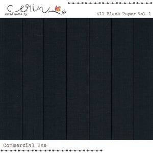 All Black Paper Pack - Commercial Use - Digital Paper - JPG - Graphic ...