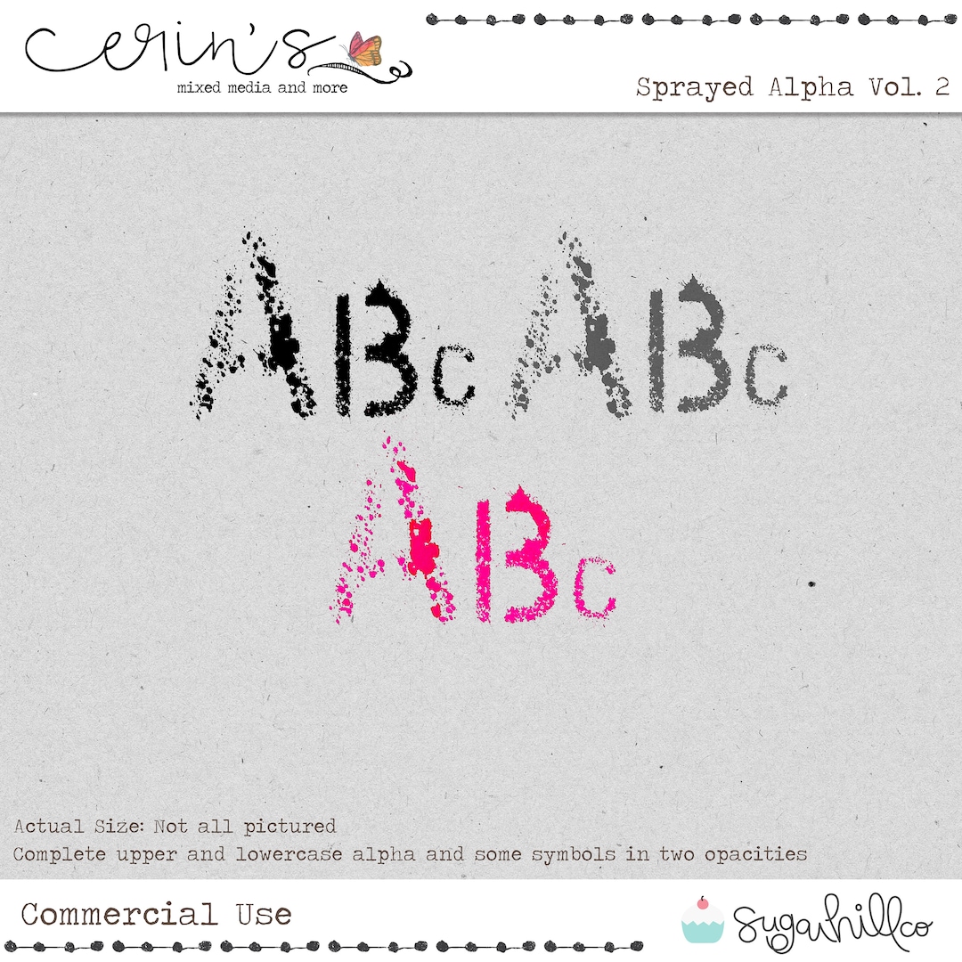 Digital Ink Alpha~commercial Use Alpha~sprayed Ink Alpha~stenciled ...