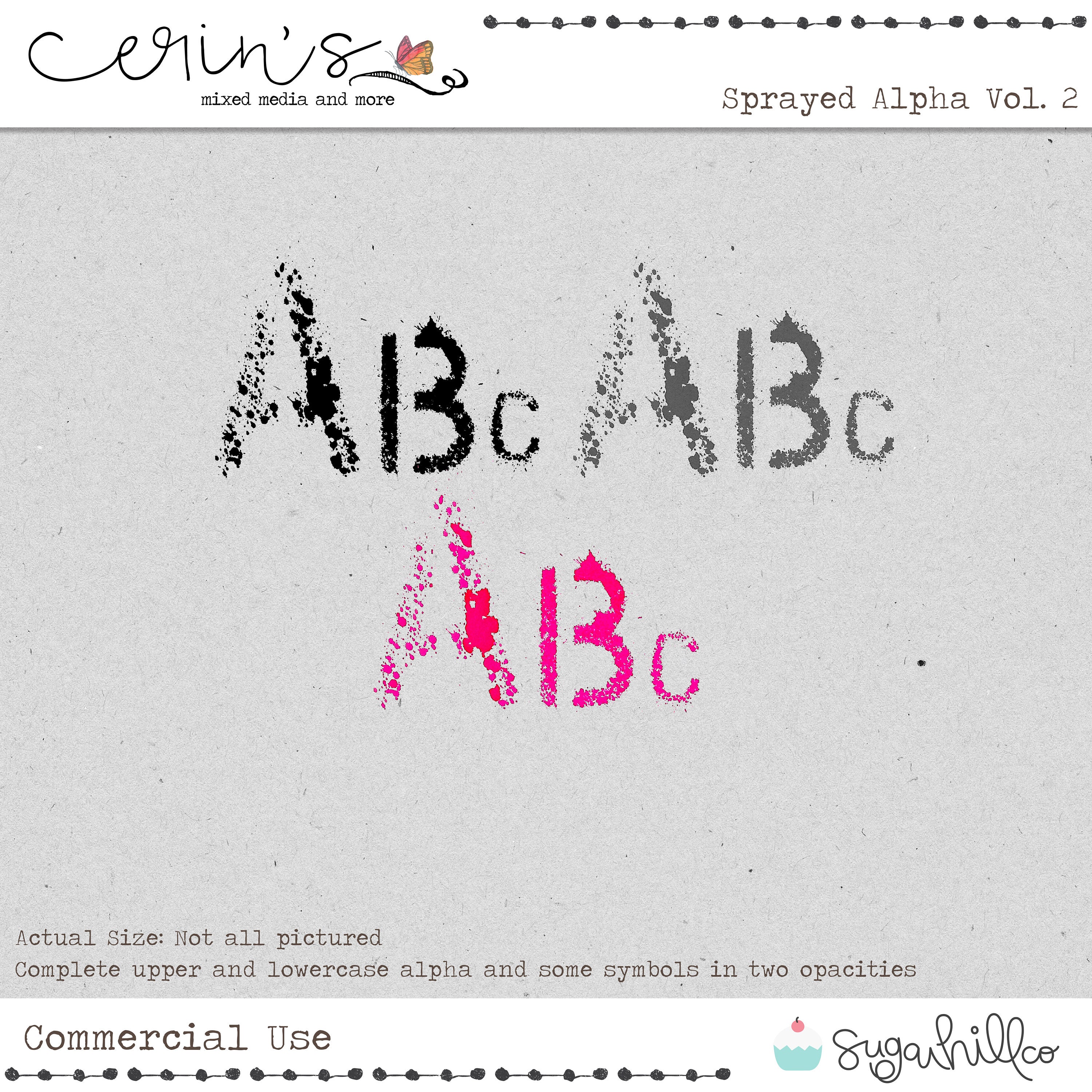 Digital Ink Alphacommercial Use Alphasprayed Ink - Etsy