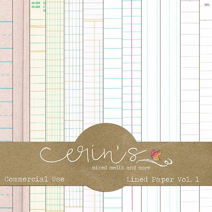 Digital Lined PaperDigital Notebook PaperDigital School | Etsy