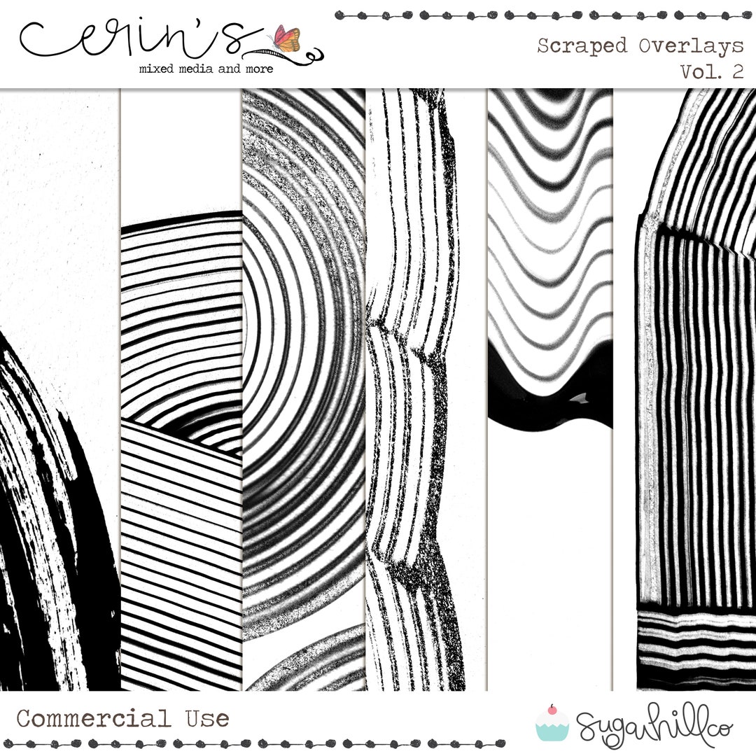 Scraped Overlays Vol.2~commercial Use Digital Textures~high Quality Cu ...